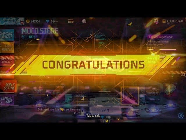 How to get Nightfire Kami SCAR and Stormwrath Sickle from Free Fire MAX ...