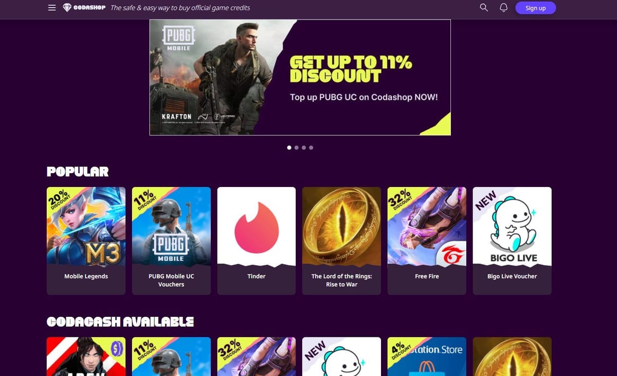 How to purchase Free Fire diamonds from Codashop in 2023