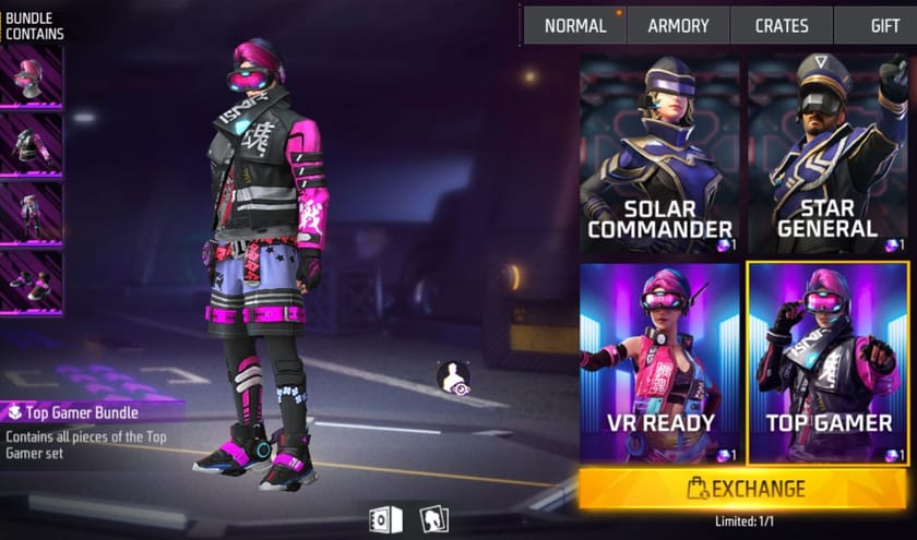 5 best Free Fire items to purchase from in-game store in 2023