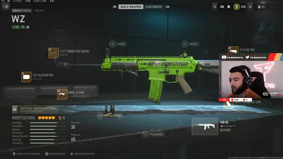 Warzone 2 streamer FaZe Booya reveals top-tier class setup used by CDL ...