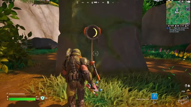 How to align the Star Sensors by damaging them in Fortnite Chapter 4