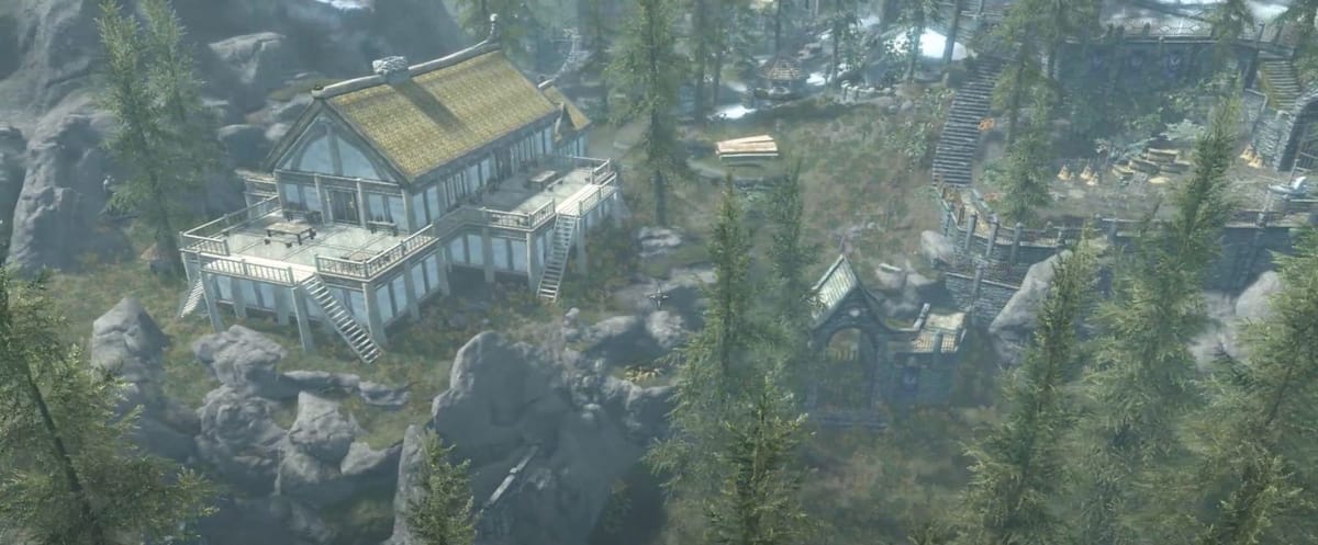 How to build houses in Skyrim?