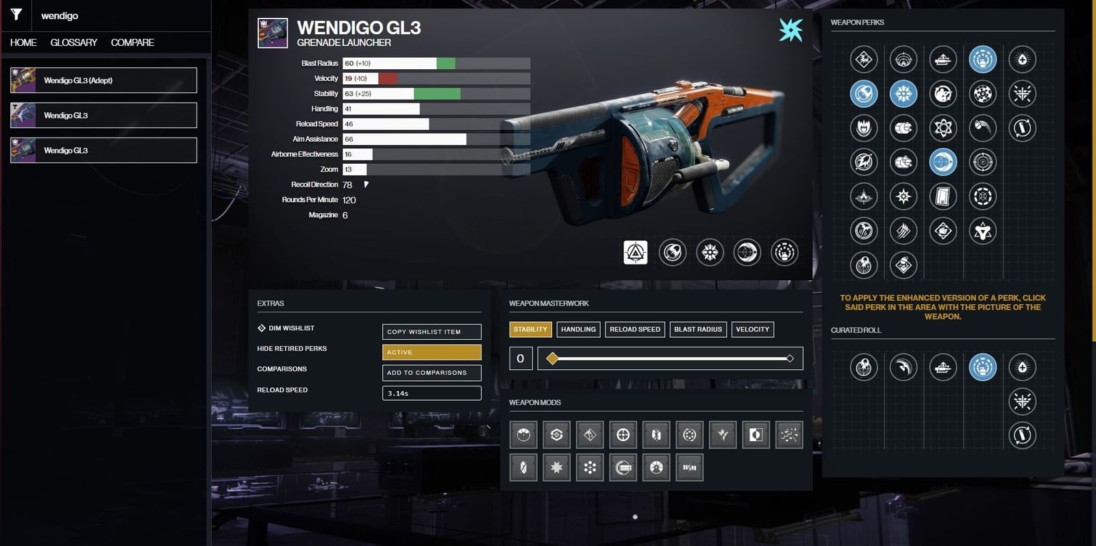 Destiny 2 god roll guide: Wendigo GL3 for PvE and PvP