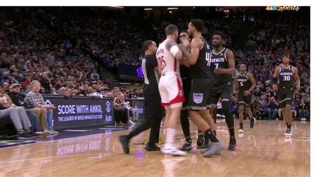 Watch: Houston Rockets and Sacramento Kings players get into huge fight ...