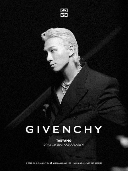 BIGBANG’s Taeyang is the first ever Korean male artist to be appointed as the global ambassador ...