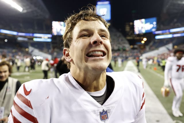 Rookie QBs to start in Conference Championship game: Brock Purdy to ...
