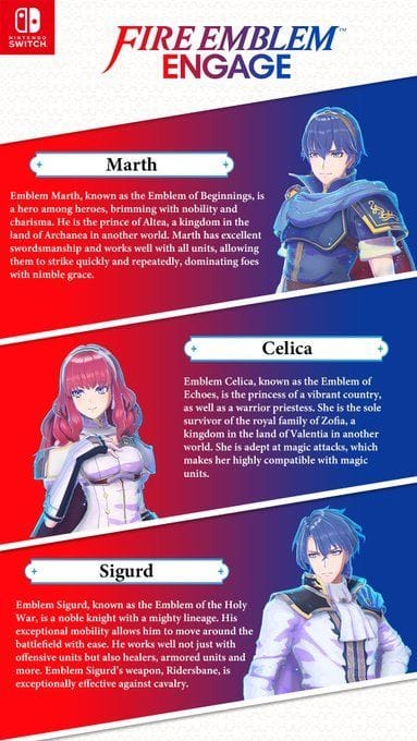 How many playable characters are there in Fire Emblem Engage?