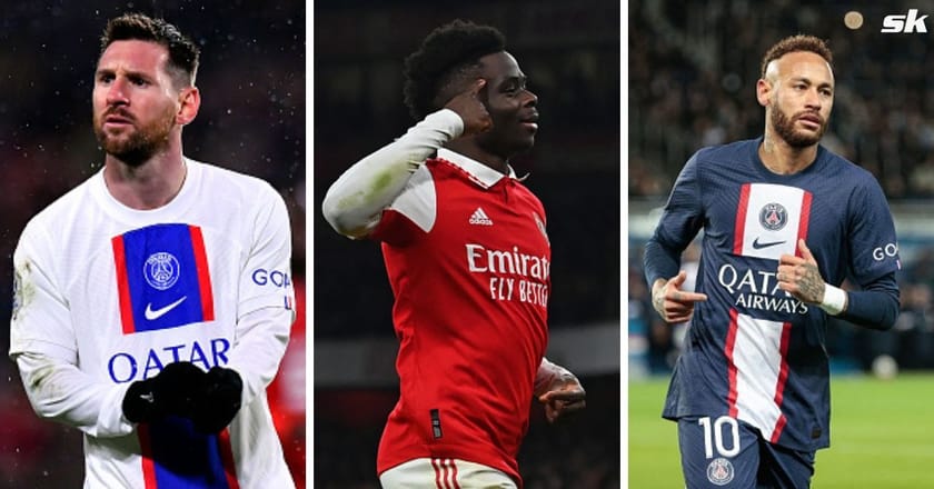 Bukayo Saka joins elite list headlined by PSG superstars Lionel Messi ...