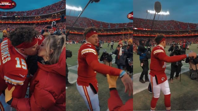 Patrick Mahomes seen ignoring brother Jackson on the sidelines in ...