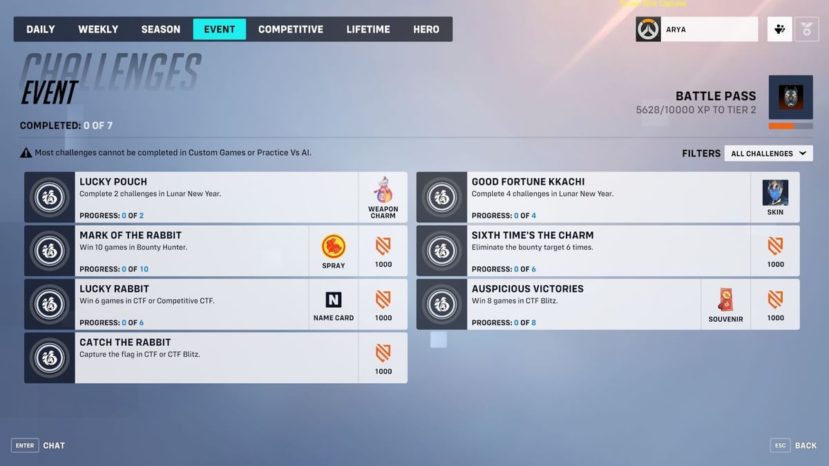 All challenges and rewards in Overwatch 2 Lunar New Year event