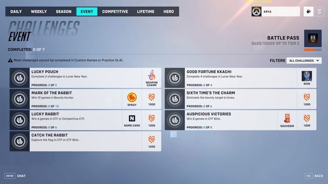 All challenges and rewards in Overwatch 2 Lunar New Year event