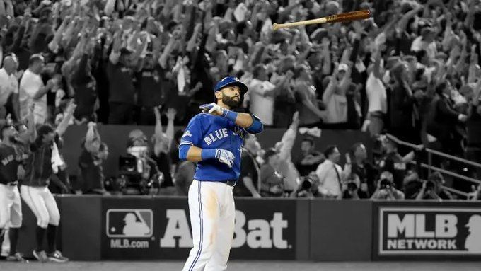 Fans go wild as Jose Bautista's 2015 bat flip is crowned as legendary ...