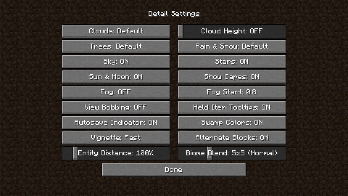 Best Minecraft OptiFine settings for FPS (2023)