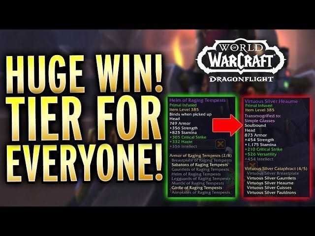 How to create tier set gear with the Revival Catalyst in World of ...