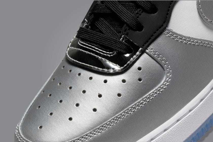 Air Force 1: Nike Air Force 1 '07 Low “Metallic Silver Black” shoes ...