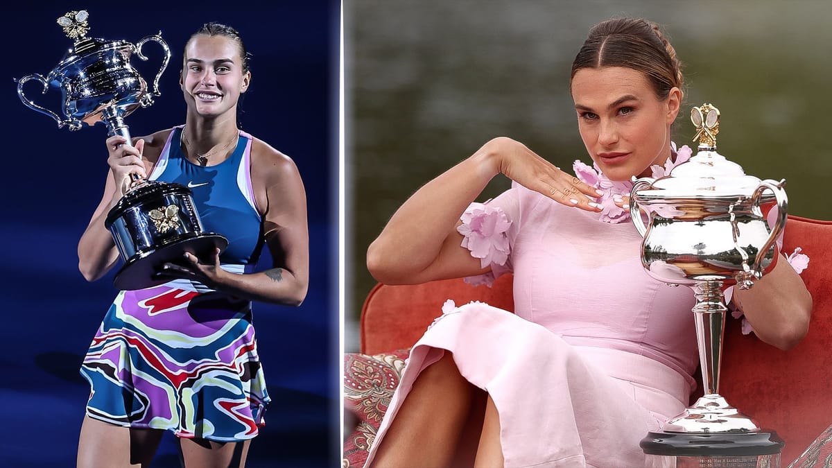 In pictures: Australian Open champion Aryna Sabalenka dazzles in glamorous photoshoot