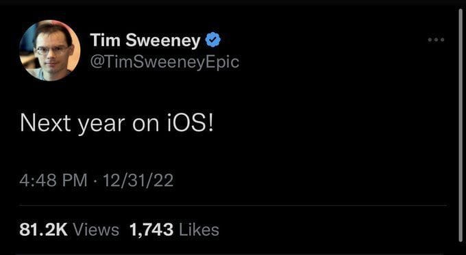 Epic Games boss says Fortnite is coming back to iOS (iPhones) next year