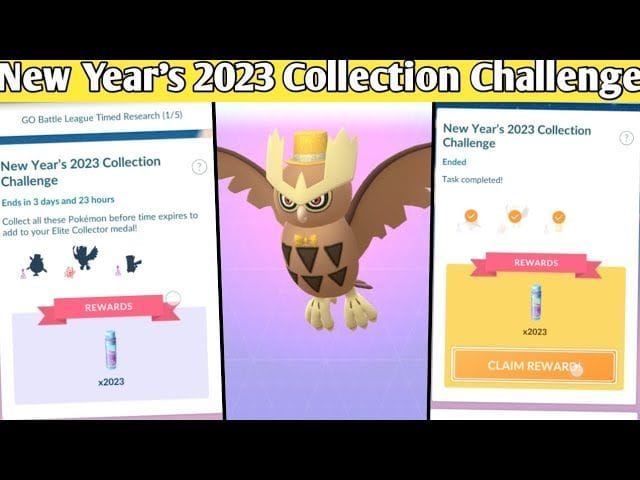 How to get Noctowl with New Year outfit for Pokemon GO New Year's Collection Challenge?