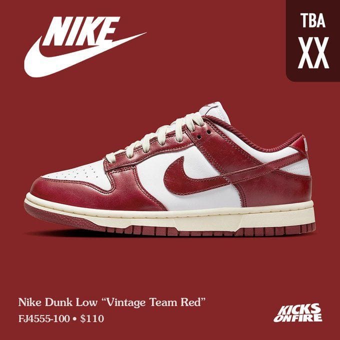 Nike Dunk Low Vintage "Team Red" sneakers: Where to buy and more explored
