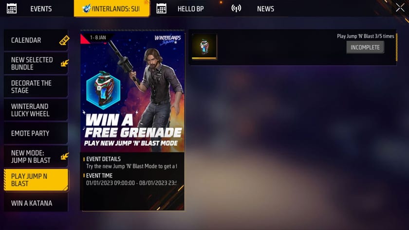 Garena provides free Icy Blast grenade skin in Free Fire MAX