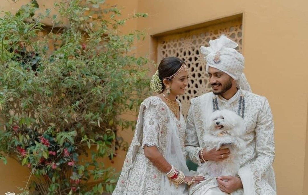 [In Pictures] Axar Patel ties the knot with Meha Patel in Vadodara