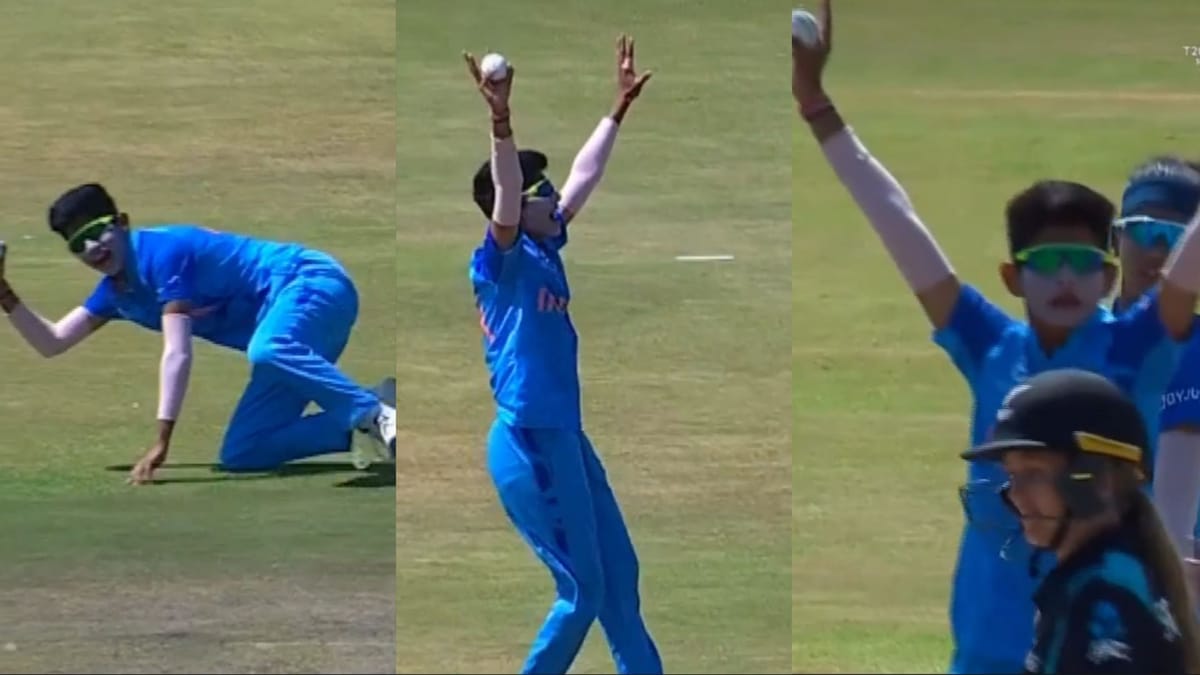 [Watch] Soumya Tiwari takes a sharp catch at 1st slip to dismiss Anna ...