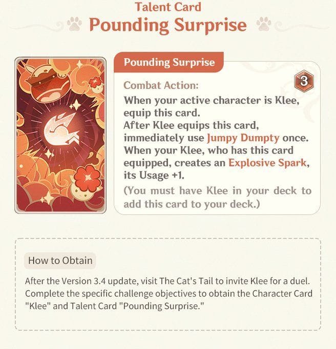 Genshin Impact TCG: Klee and Beidou cards officially revealed