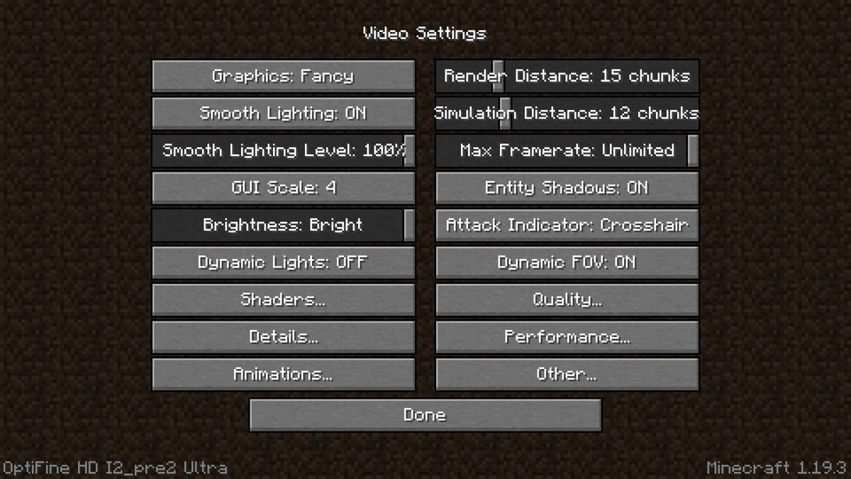 Best Minecraft OptiFine settings for FPS (2023)