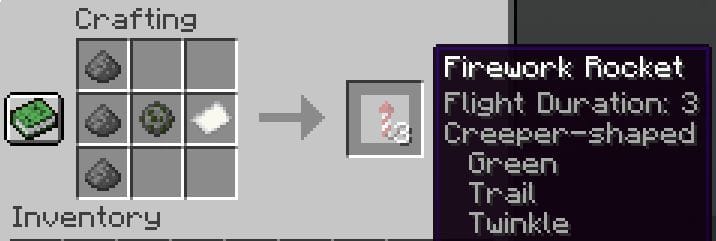 Firework Recipes in Minecraft