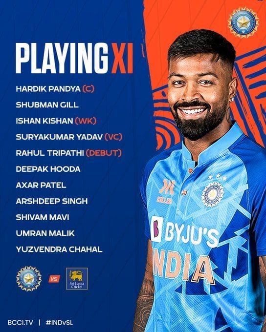 [WATCH] Rahul Tripathi receives his debut cap ahead of 2nd India vs Sri Lanka T20I