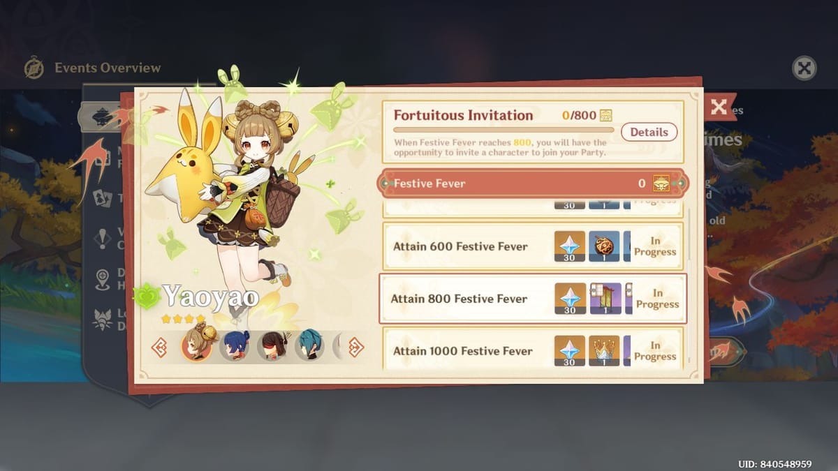 Genshin Impact 3.4: How to get more Festive Fever in Lantern Rite
