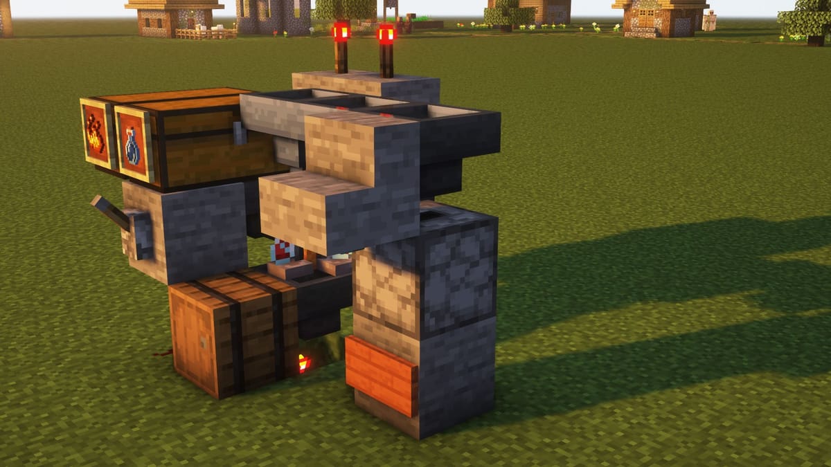 How to make an automatic potion brewer in Minecraft