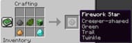 Firework Recipes in Minecraft
