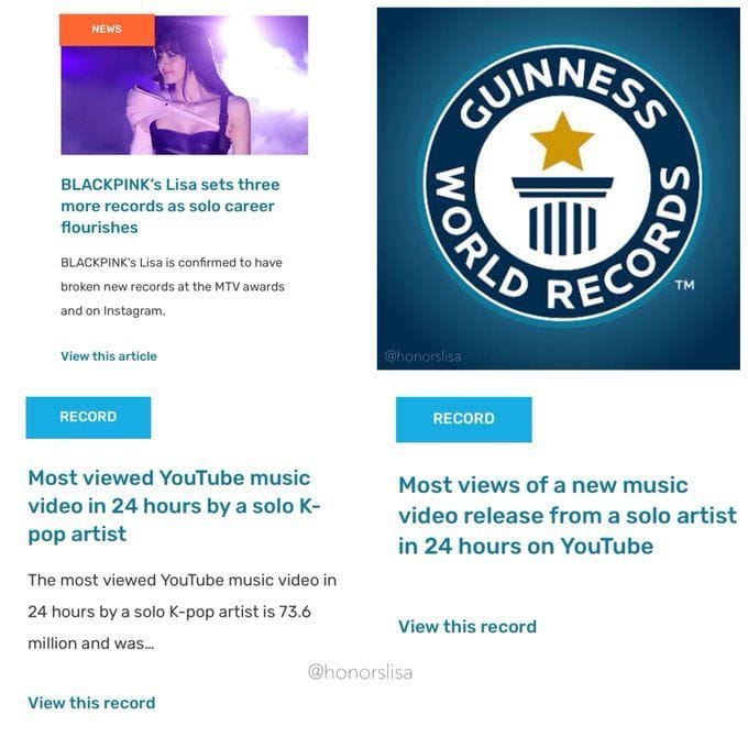 “Congratulations Lisa” - BLACKPINK’s maknae creates three Guinness ...