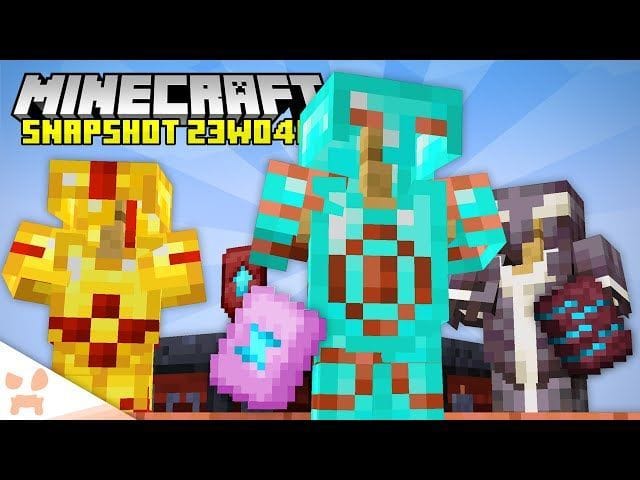 How to make netherite gear in Minecraft snapshot 23w04a