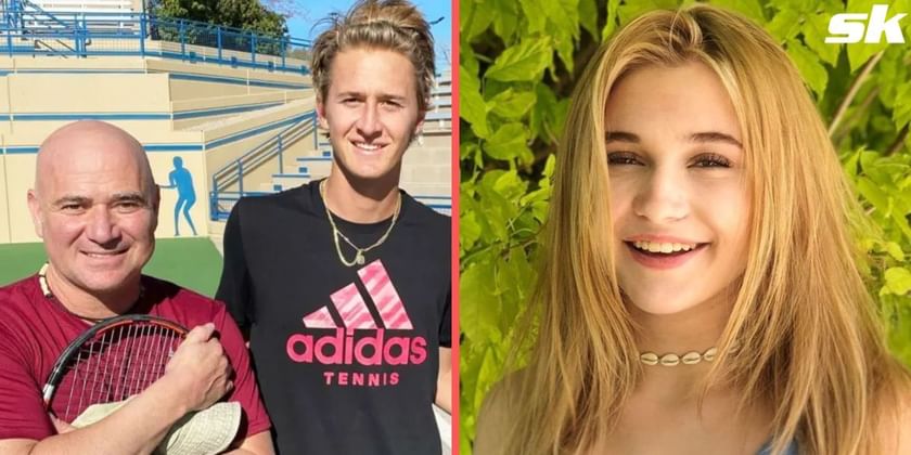 Andre Agassi's daughter reacts to Sebastian Korda's "Australian Open ...