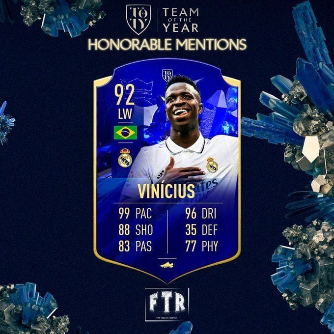 FIFA 23 TOTY leaks hint at Vinicius Jr. coming as Honorable Mentions in ...