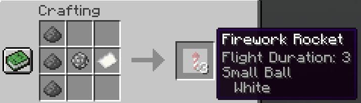 Firework Recipes in Minecraft