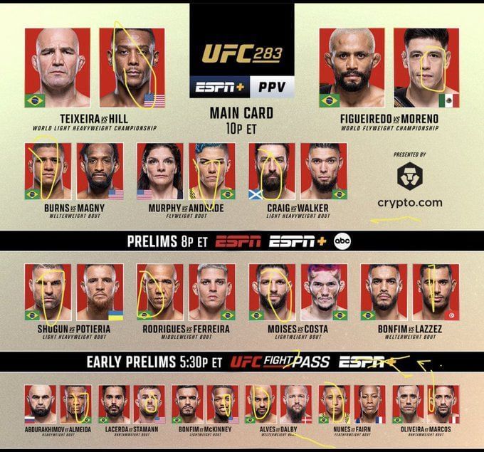 UFC welterweight contender reveals picks for UFC 283 main card