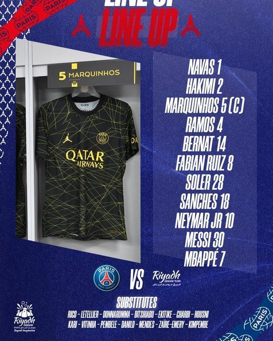 Breaking: Lionel Messi named in PSG starting line-up to face Cristiano ...