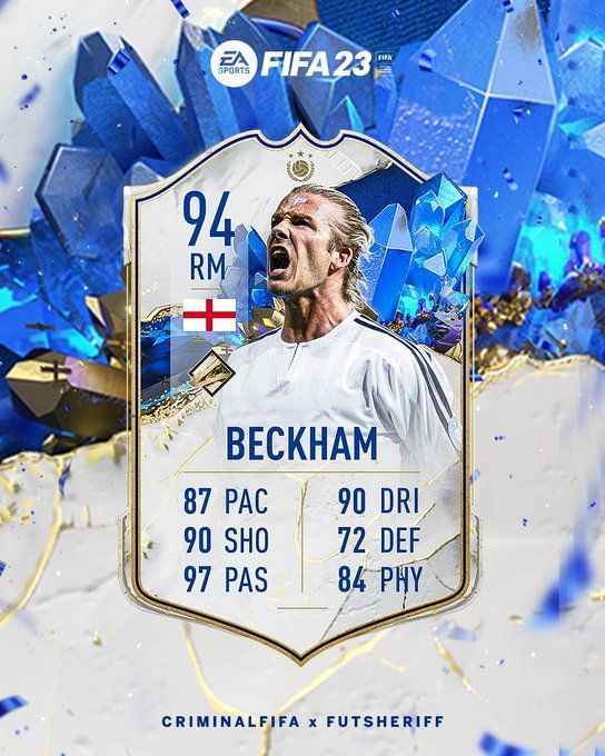 FIFA 23 leaks reveal that David Beckham will receive a TOTY Icon card ...