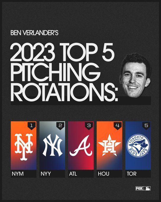 MLB Twitter roasts analyst Ben Verlander's list of top 5 pitching rotations for 2023 season ...