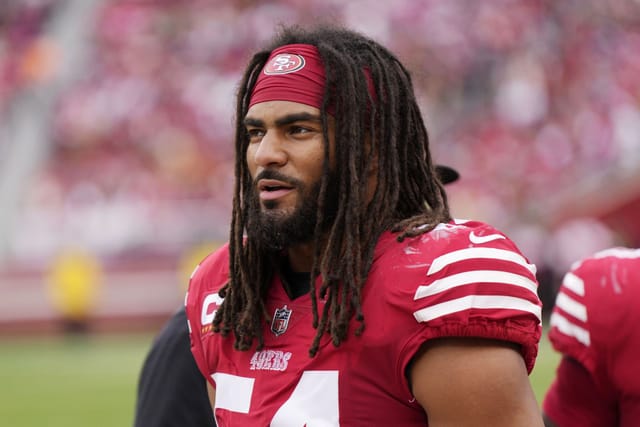 Who are Fred Warner's parents, Laura and Fred Warner Sr.?