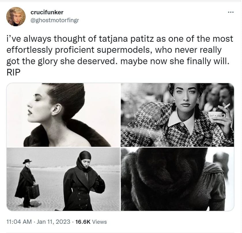 Who is Tatjana Patitz? Tributes pour in as Vogue model dies at the age ...
