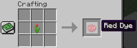 Dye Recipes in Minecraft