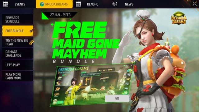 How to get free Mayhem Bat in Free Fire MAX from new Damage Challenge