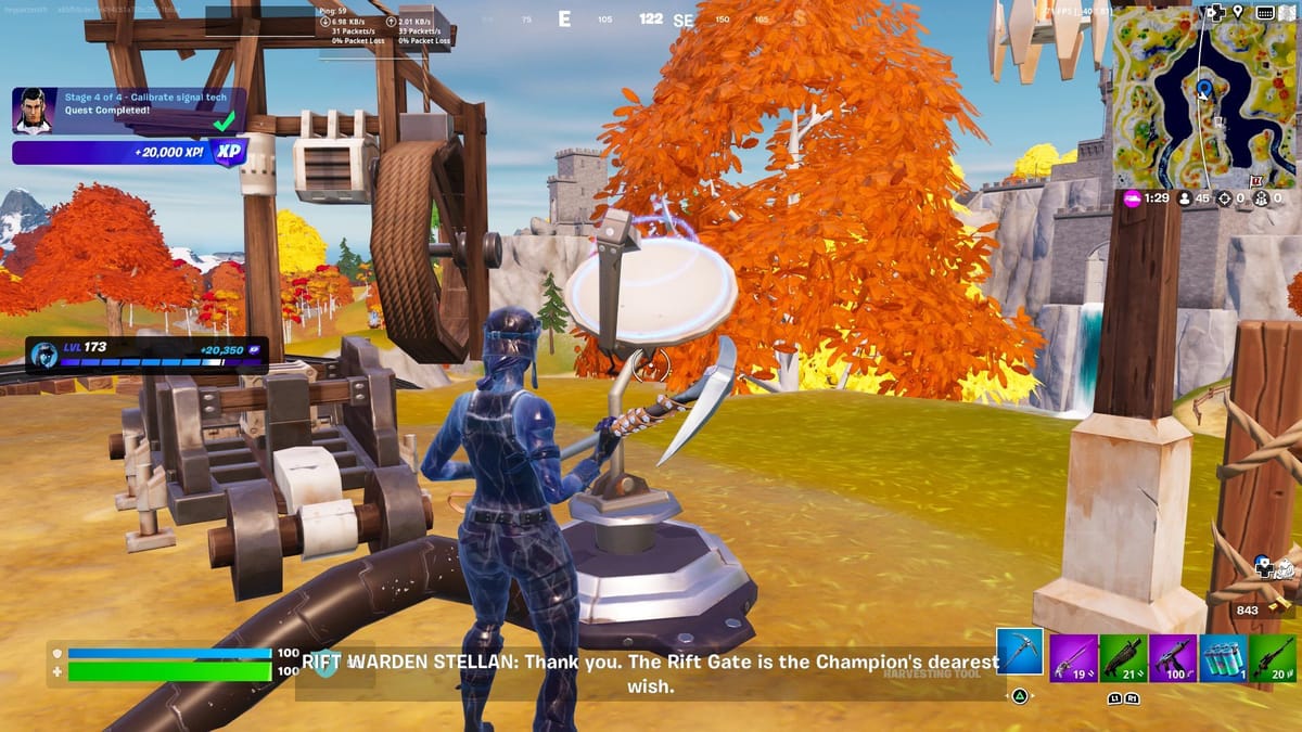 How to calibrate signal tech in Fortnite Chapter 4
