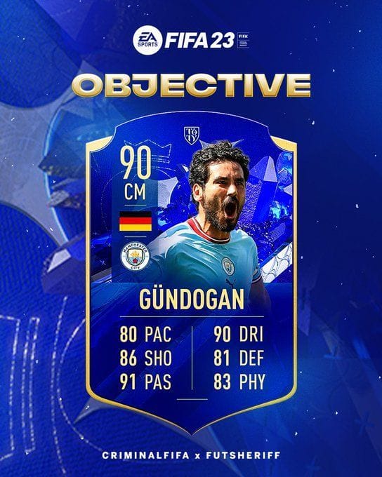 FIFA 23 TOTY promo leaks hint at Ilkay Gundogan coming to objectives