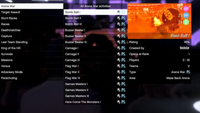 How to play GTA Online Motor and Arena Wars for 2x bonuses this week ...