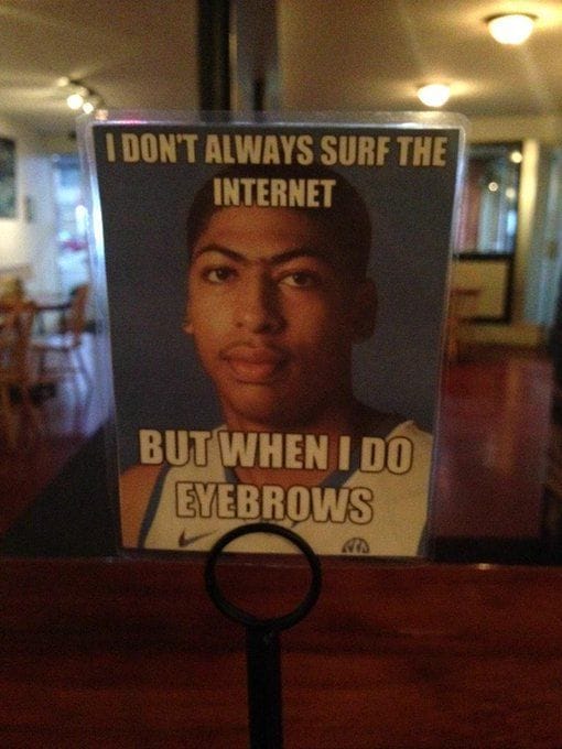 Anthony Davis' unibrow has been a part of his iconic appearance, but ...
